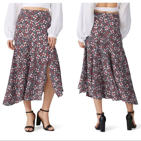 Rebecca Minkoff | Skirts | Rebecca Minkoff Reiana Floral Midi Skirt Nwt ...